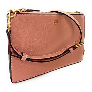 Tory Burch Double Zip Slim Crossbody (Pink moon)