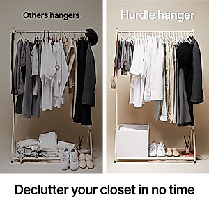 Space Saving, Heavy Duty, Non-Slip Suit, Pants Clothes Hangers, White Large - Pack of 10