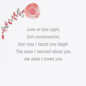 Hallmark Anniversary Card, Valentines Day Card, Love Card for Significant Other (Love at First Everything) (0699VFE7345)
