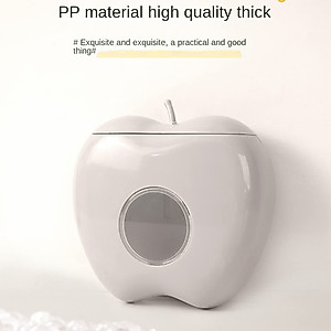 HikTop Disposable Clingfilm Storage Box Wall Mounted, Food Wrap Dispenser - Bag Storage Box, Kitchen Food Cling Film Organizer (17x16CM)