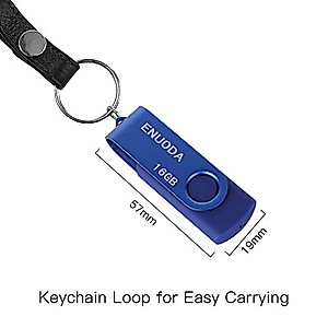 ENUODA 16GB USB Flash Drive 2 Pack Thumb Drives 16GB USB 2.0 Memory Stick Jump Drive Pen Drive for Storage and Backup (Blue Purple)