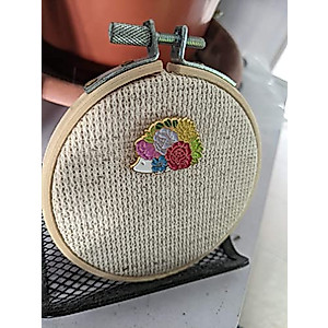 Floral Hedgehog Minder for Cross Stitch & Embroidery