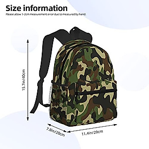 Limhibu Travel Backpack for Boys Girls Kids, Army Soldier Backpacks Children School Bag Bookbag Daypack for Men Women