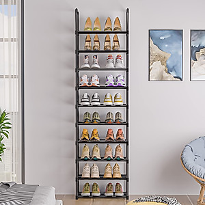 OYREL Shoe Rack, Sturdy Metal Shoe Rack Organizer,Narrow Shoe Rack,Shoe Racks for Closets,Shoes Rack,Shoe Stand,Shoe Shelf