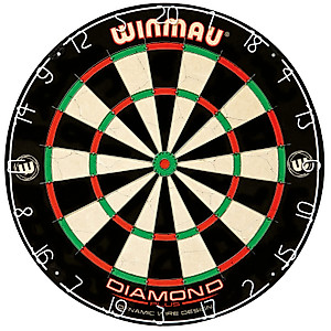 Winmau Professional Darts Set (Cabinet, Diamond Plus Dartboard and 6 Darts)