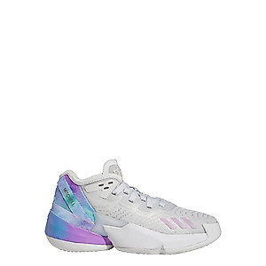adidas D.O.N. Issue 4 Basketball Shoe, Dash Grey/Bliss Lilac/Grey, 6 US Unisex Big Kid
