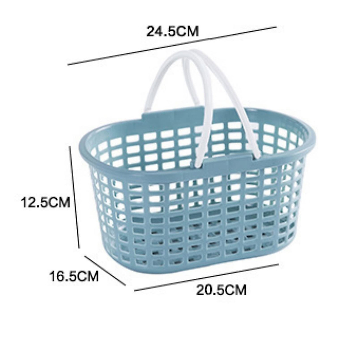 Portable Shower Basket, Box With Handle Plastic Organizer,Bathroom Torage Boxes, College Dorm Room Supplies, Kitchen, Camp, Gym (Pink)