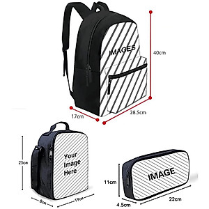 BIGCARJOB Pig Prints Elementary Girls School Bookbag Rucksack for Primary Girls School Backpack Set with Lunch Kits