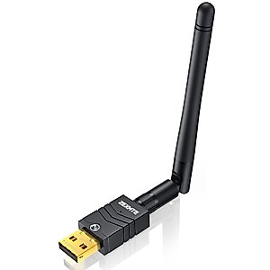 ZEXMTE 5.4 USB Bluetooth Adapter for PC, Long Range PC Bluetooth Adapter with High Gain Antenna, Wireless Bluetooth Receiver 492FT / 150M, Plug &Play Bluetooth Adapter for PC Windows 11/10/8.1/7