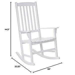Cambridge Casual Bentley Porch Rocking Chair, Cream White