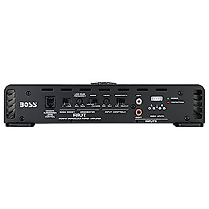 BOSS Audio Systems R1100M Riot Series Car Audio Subwoofer Amplifier - 1100 High Output, Monoblock, Class A/B, 2/4 Ohm Stable, Low/High Level Inputs, Low Pass Crossover, Mosfet Power Supply, Stereo