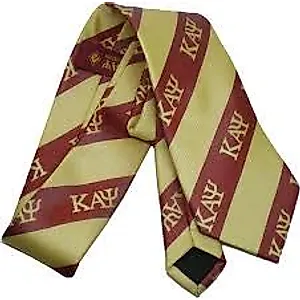 Kappa Alpha Psi Greek Letter Neck Tie. Comes in Crimson & Cream.