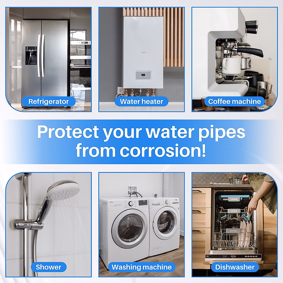 10" x 4.5" Whole House Pleated Water Filter Replacement for GE FXHSC, Culligan R50-BBSA, Pentek R50-BB, DuPont WFHDC3001, W50PEHD, GXWH40L, GXWH35F, for Well Water, Pack of 2