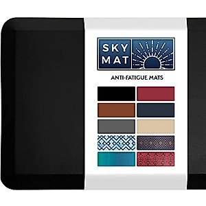 Sky Solutions Anti Fatigue Mat Black 20" x 32" + 20" x 39" Bundle