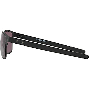 Oakley Men's OO4123 Holbrook Metal Square Sunglasses, Matte Black/Prizm Grey, 55 mm