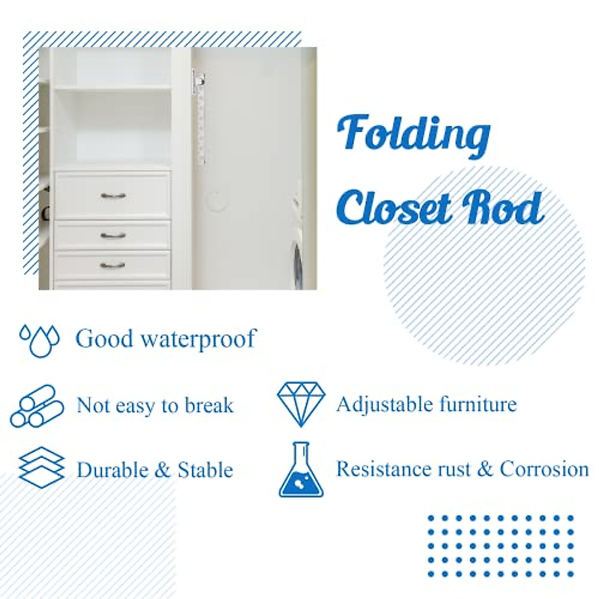 Lanzeuta 2 Pack Laundry Hanger Dryer Rack, Silver Wall Mounted Clothes Rack, Folding Hangers Clothes Hanger Rack, Stainless Steel Wall Rack for Clothes