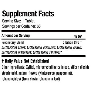 Orasana® Probiotic Mints, Vegan, All Natural Chewable Probiotic for Oral Health