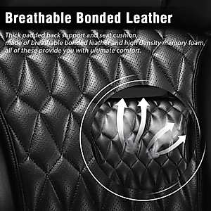 Big and Tall Office Chair 400lb- Adjustable Lumbar Support, Heavy Duty Metal Base, High Back Large Executive Office Chair, Computer Desk Chair Ergonomic Design for Back Pain, Black