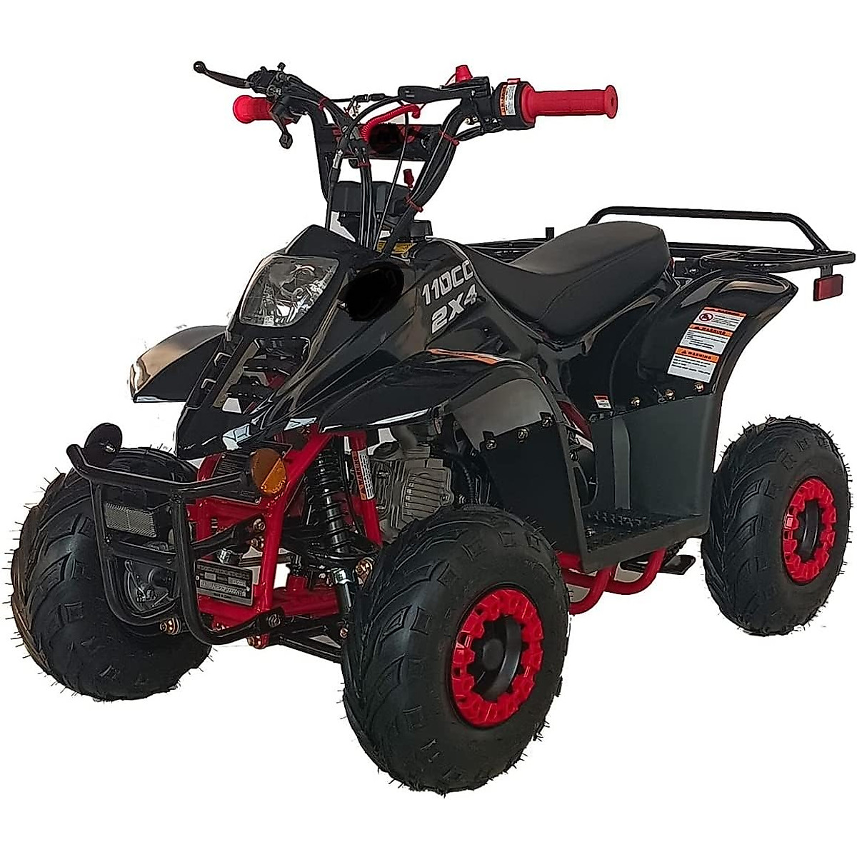 Motor HQ 110cc ATV Fully Automatic Four Wheelers 4 Stroke Engine 6" Tires Quads for Kids Blue Spider