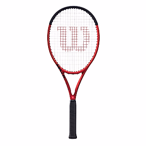 Wilson Clash 100UL v2.0 Tennis Racket, Carbon Fibre, Head-Light (Grip-Heavy) Balance, 281 g, 68.6 cm Length, Red/Black