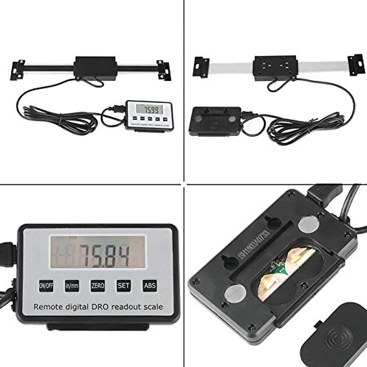 Digital Readout, 0-150mm Accurate Digital LCD Readout Scale for Milling Machines Lathes, Woodworking, Metalworking Machines