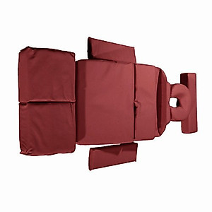 Royal Massage Deluxe 10pc Prenatal Pregnancy Comfort Cushion Set - Massage Therapy for Pregnant Women (Burgundy)