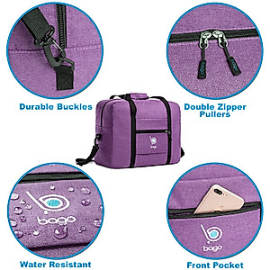 Bago Personal Item Travel Bag For Airlines - Fits As 18x14x8 inches Travel Bag Spirit & Frontier Airlines - Foldable Duffle Bag For Travel - Personal Item Bag Small Carry On Bag For Air Travel