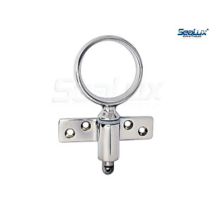 SeaLux 316 Stainless Steel I.d. 2-1/4" Round Oarlock Heavy Duty 1/2"x 2" Shaft for Boat/Kayak (Pair)