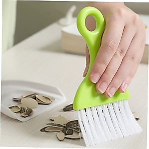 SOLUSTRE 2 Sets Keyboard Cleaning Tools Hand dust Broom Household Supplies Hand Whisk Broom Handled Dustpan Cleaning Dustpan Kids Broom Keyboard Broom Dustpan Mini Cleaning Brush Child