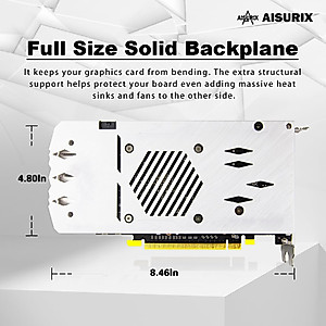 AISURIX RX 580 Graphics Card, 2048SP, Real 8GB, GDDR5, 256 Bit, Pc Gaming Video Card, 2XDP, HDMI, PCI Express 3.0 with Freeze Fans ，Graphics Card for Gaming pc