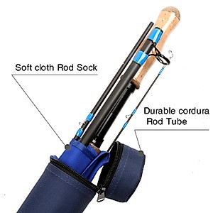 Maxcatch Spey Fly Rod 4-Piece Carbon Spey Rod Fly Fishing with Cordura Tube (13ft 6/7weight 4sec)