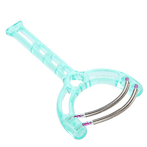 Hair Epilator Tool, Face Hair Remover, Portable Spring Design for the Lips Hair for Quickly and Thoroughly Remove Small Hair Cheeks Upper Lip(green)