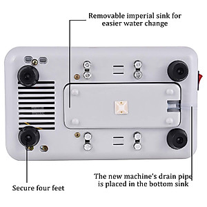 Optical Hand Lens Edger, Eyeglasses Edger,Manual Lens Grinder 3-in-1, Lens Polisher with Removable Sink，Jade,Watch Glass polishing Tool