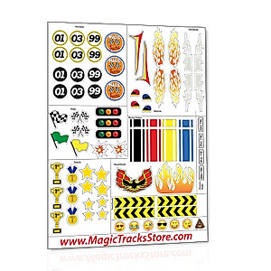 Ontel Magic Tracks The Amazing Racetrack That Can Bend, Flex and Glow - As Seen On TV Multicolor, 11'