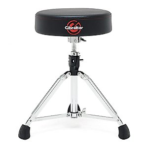 Gibraltar Round Vinyl Drum Throne, Multicolored, inch (9608)