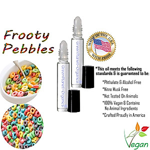 Nincrane GreenPlanet-Organics Frooty Pebble Fragrance Oil (Set of 2 .33oz Each) A Yummy Summer Fruity Scent Kids & Even Adults Will Love!