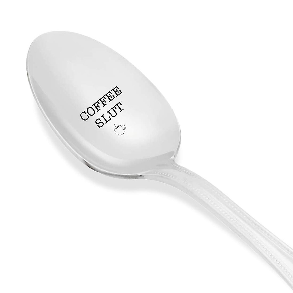 Coffee Slut Engraved Stainless Espresso Spoon Token Of Love Gifts For Coffee Lover Her Best Friend On Birthday Anniversary Special Occasions