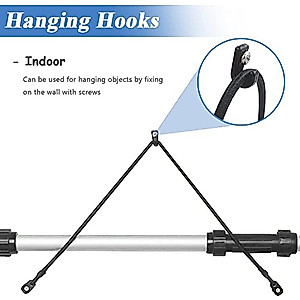 Mesee 50 pcs Kayak J Hooks Black Nylon, Plastic J-Shaped Bungee Cord Lashing Hook,Tie Down J-Hooks for Kayaks/Canoes Repair/Paddle Board/Rowing Boats Accessory