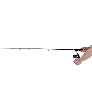 RiToEasysports Fishing Rod,Portable Short Pole Small Sea Pole Ice Fishing Rod Mini Sea Fishing Tools Comfortable and Non-Slip(1.7m)