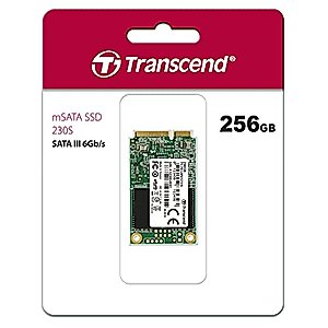 Transcend 256GB MSA230S mSATA SSD, MO-300A, Solid State Drive, SATAIII - TS256GMSA230S
