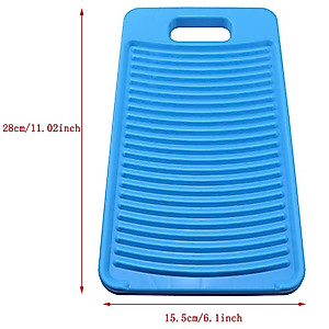ZYAMY Antiskid Mini Washboard Plastic Washing Board Household for Kids Shirts Clean Laundry Lime Washboard for Laundry, Blue
