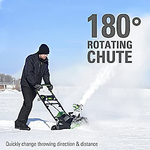Greenworks 80V (75+ Compatible Tools) 20” Brushless Cordless Snow Blower, 2.0Ah Battery and Charger Included
