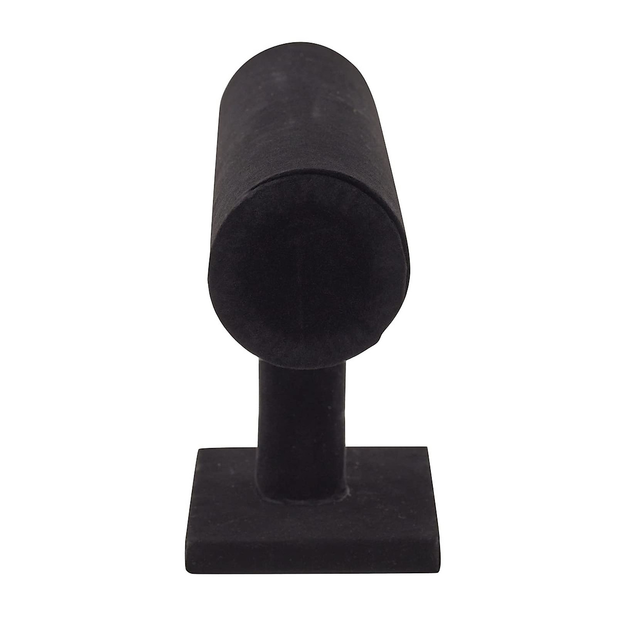 2-Piece Black Velvet Jewelry Display Set, T-Bar Stand and Mannequin Bust for Necklaces, Bracelets, Bangles, Chains, Anklets, Earring Holder for Retail Shops, Boutiques