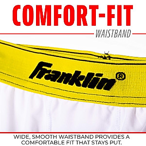 Franklin Sports-Youth Compression Short With Cup- Large/X-Large , White