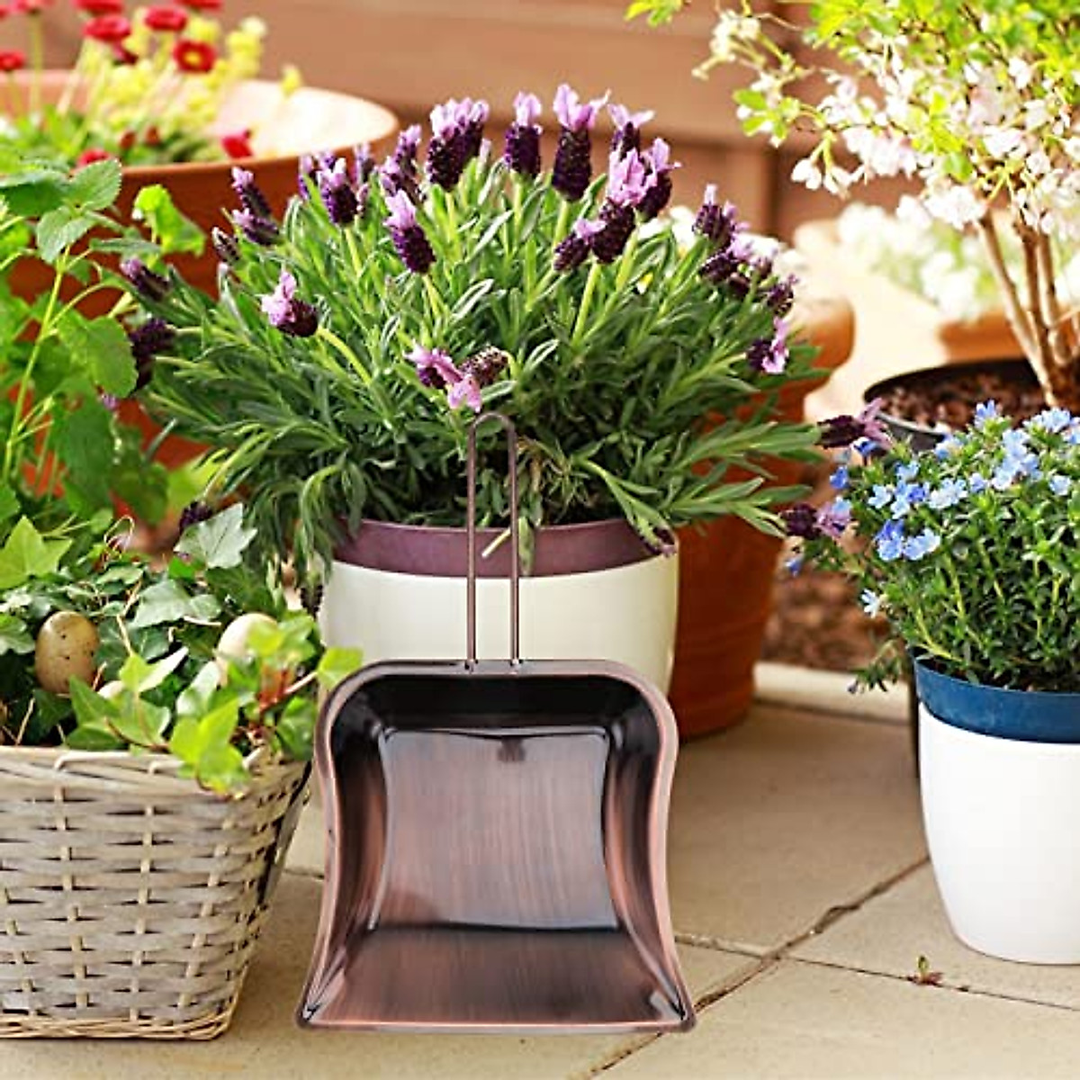 HANABASS Kids Toys Pet Car Space Household Office Ornament Light Pan Handheld Dustpan Handmade Metal Saving Industrial Trash Pets Sweeping Desktop Dustpans Garbage Garden Mini Craft Car Decor