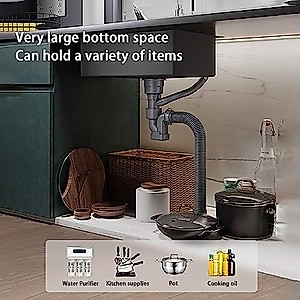 Sink, Stainless Steel Kitchen Sink, Bowl Sink,Suitable For Kitchen, Bathroom, Balcony, Bar, Made Of Stainless Steel, Its Smooth, Shiny Surface Adds A Touch Of Elegance To Your Space. ( Size : 60*45*22