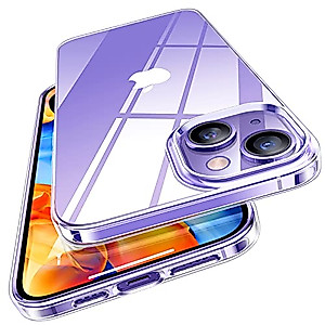 TORRAS Crystal Clear Designed for iPhone 14 Case, [Non-Yellowing] Slim Fit Ultra Thin [Military Drop Protection] Soft Silicone TPU Shockproof Protective Cover Case for iPhone 14 6.1 Inch, Clear