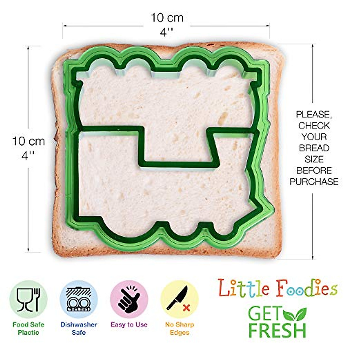 Sandwich Cutters for Kids, 20-Piece Set, 5 Kid Sandwich Cutters Shapes, 5 Vegetable Cutters Shapes, 10 Bento Deco