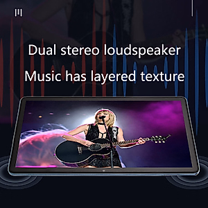 GOWENIC 10.1 Inch Tablet, Android 11.0 4G LTE IPS HD Tablet, 2.4G 5G WiFi 8800mAh Battery 5MP and 13MP Cameras 8GB RAM 128GB ROM Octa Core Calling Tablet (Dark Blue)