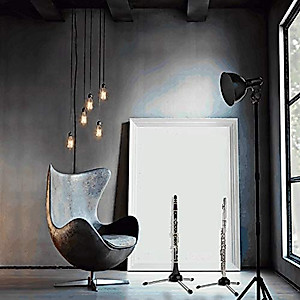 Vangoa Foldable and Portable Tripod Holder Stand for Flute Clarinet Oboe Soprano Saxophone Wind Instrument